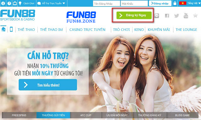 Cách Nạp Tiền Fun88 Vào Tài Khoản Nhận Thưởng 100% KM